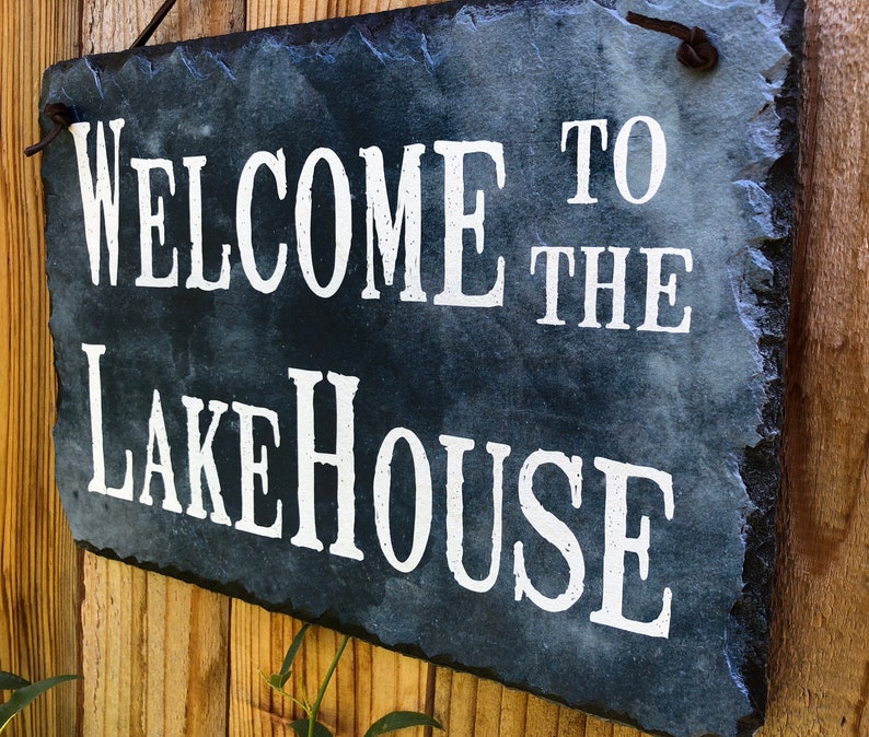 Lake House Sign. Lake House Decor. Outdoor Sign. Family Name Sign ...