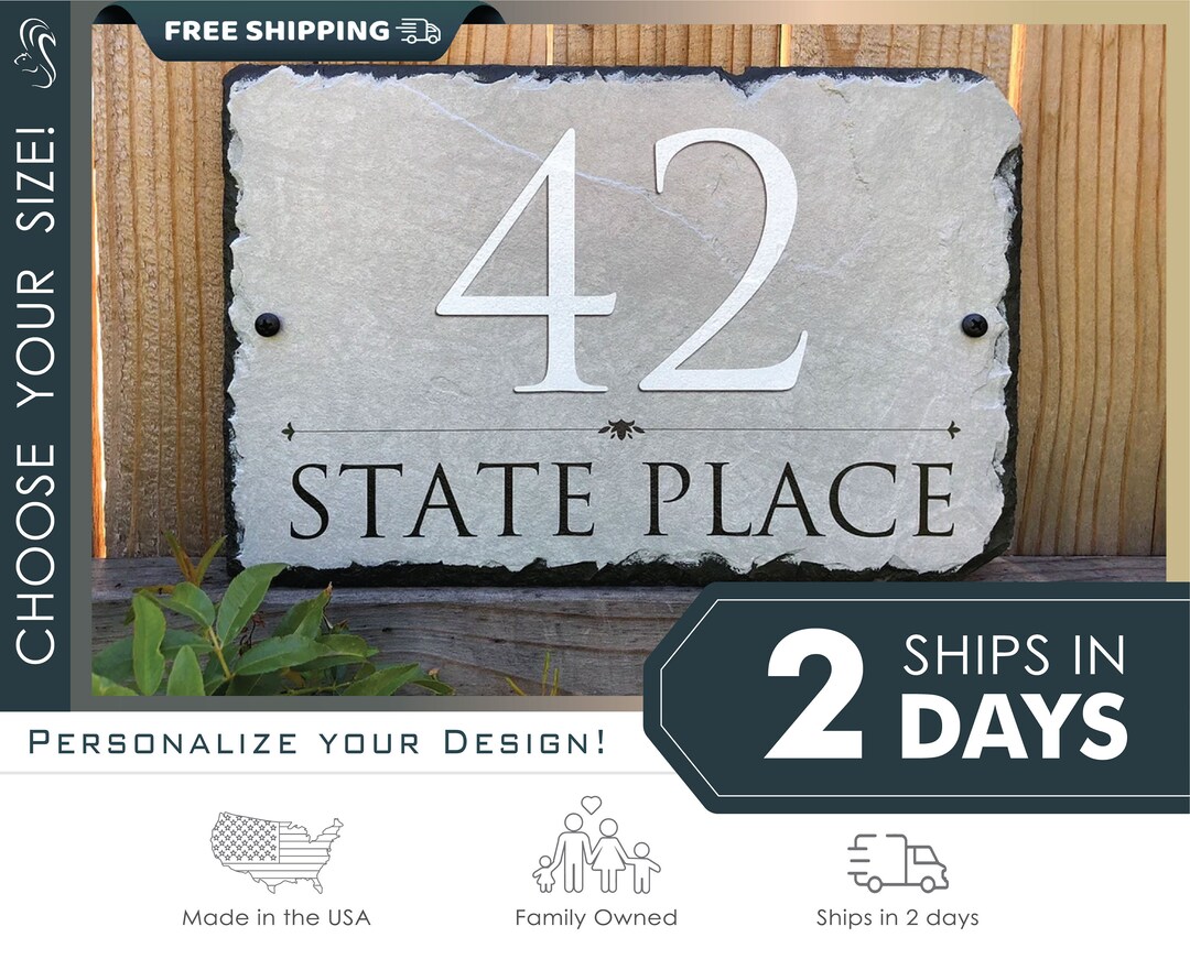 Home Address Sign Outdoor Number Sign Perfect Closing Gift. - Etsy