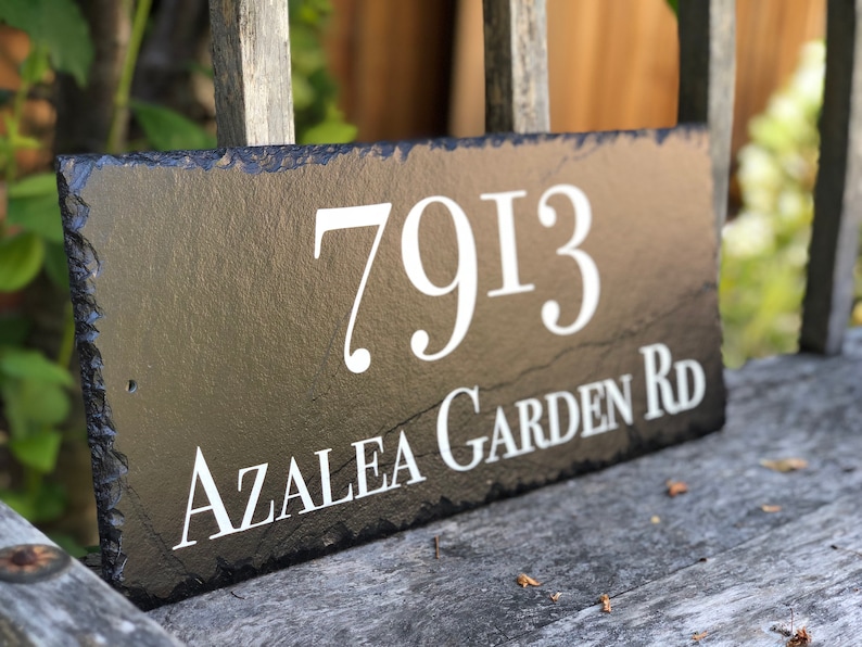 Home Address Sign Personalized House Number Plaque Address - Etsy