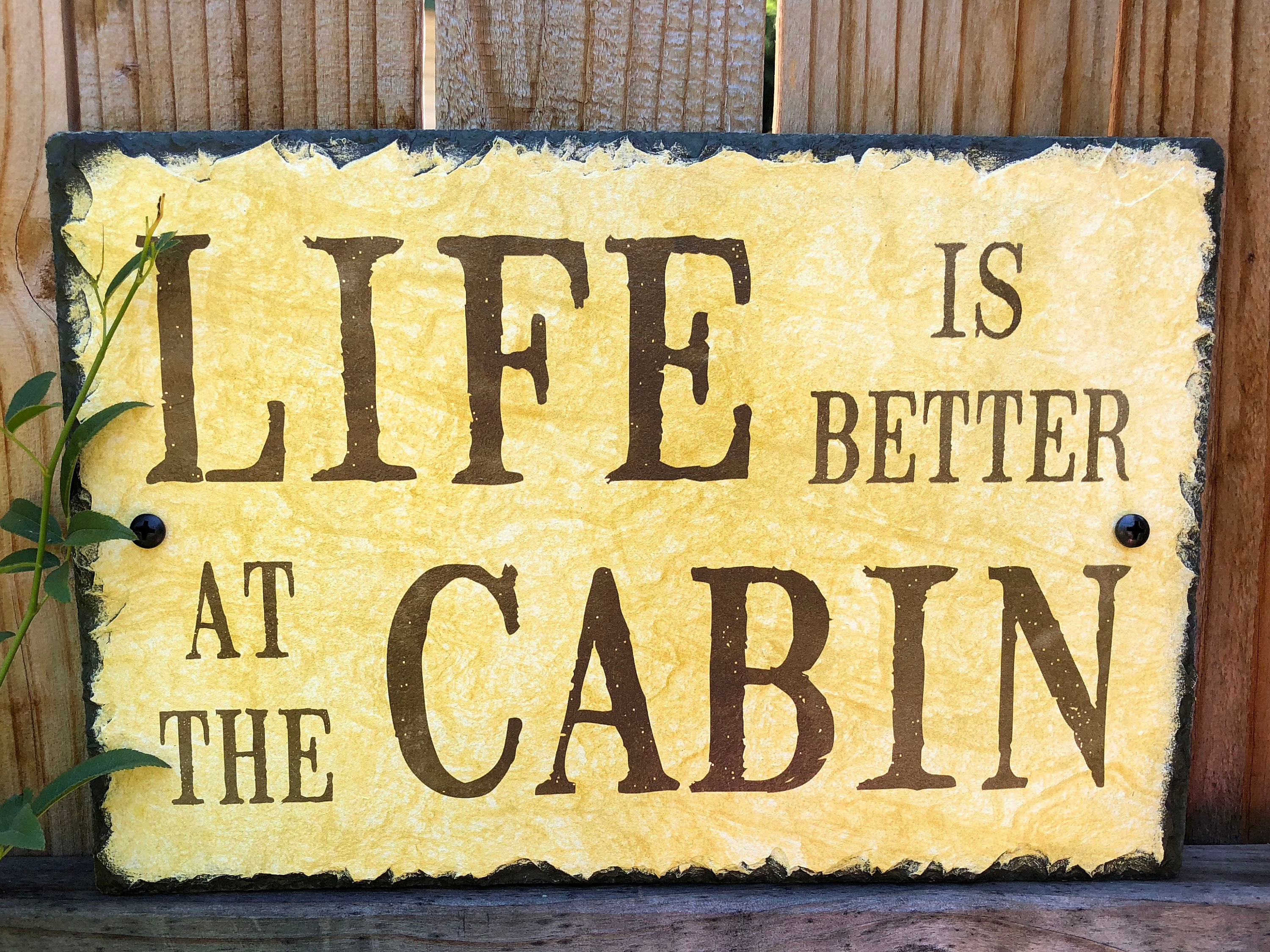Cabin Sign. Cabin Decor. Outdoor Sign. Family Name Sign. - Etsy