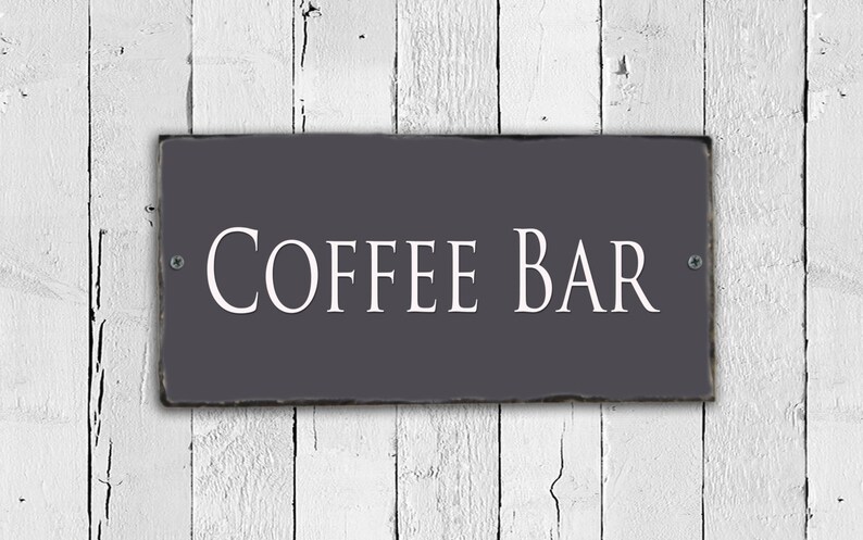 Coffee Bar Sign Slate Coffee Bar Sign Indoor/outdoor Sign - Etsy