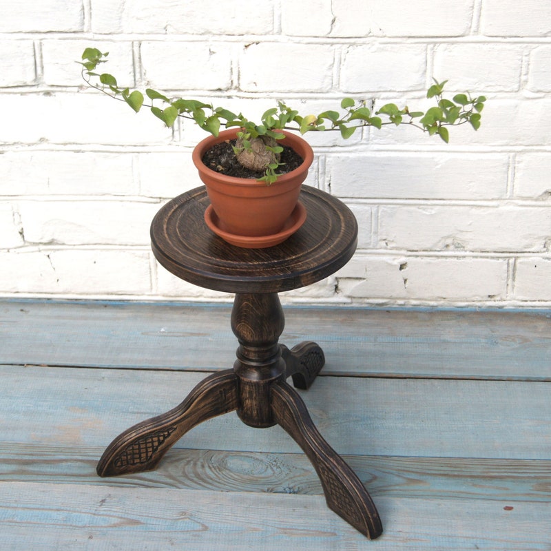 Wood Pedestal Stand - Etsy