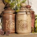 Set of 3 Glass Kitchen Canisters Rustic Canisters Set French - Etsy
