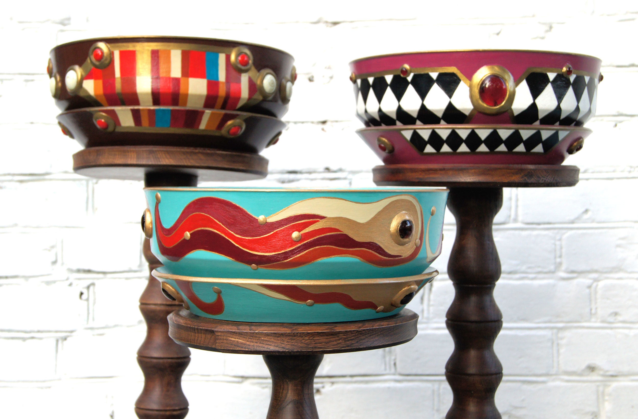 Large ceramic plant pot indoor Turquoise flower pot Whimsical | Etsy