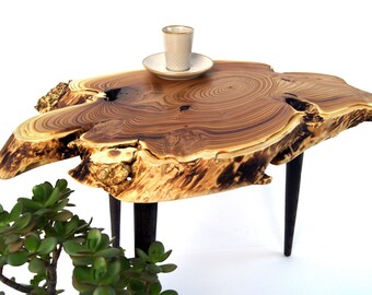 Wood Stump Coffee Table | Etsy