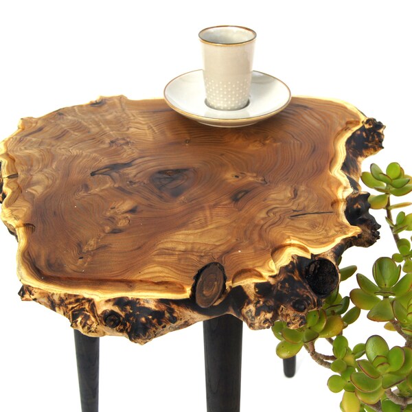 Live Edge Side Table - Etsy