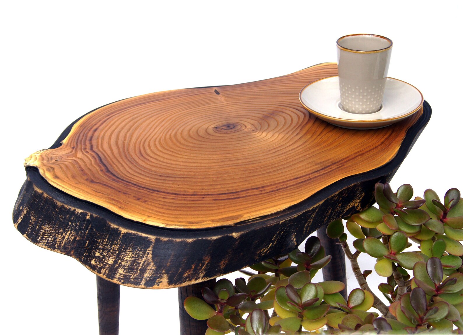 Small Live Edge Wood Slab Side Table Wild Olive Wood Coffee - Etsy