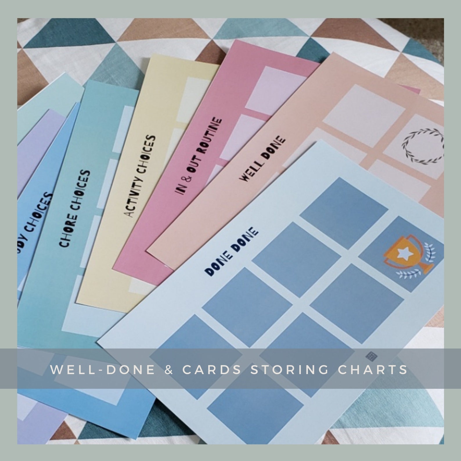 Done Chart Visual Schedule Cards Well-done Chart ADHD - Etsy