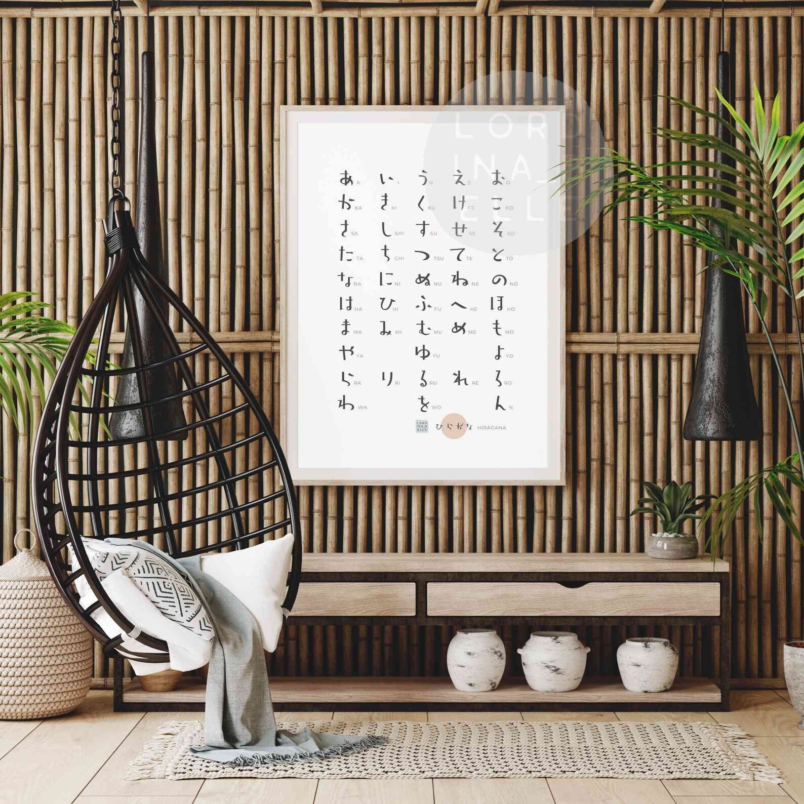 Japanese Alphabet Printable, Educational Wall Art, Foreign Language Art ...