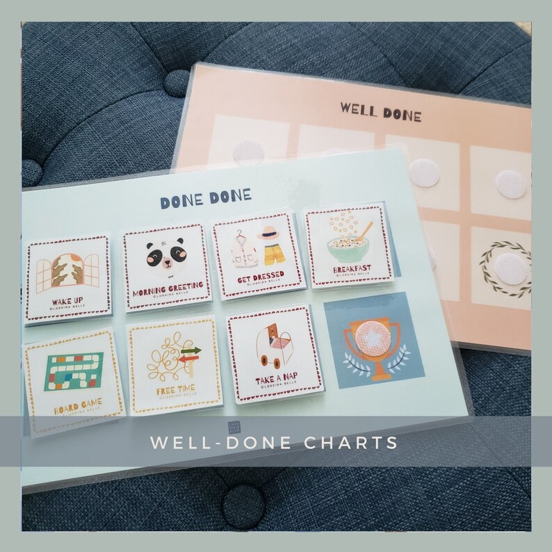Done Chart Visual Schedule Cards Well-done Chart ADHD - Etsy
