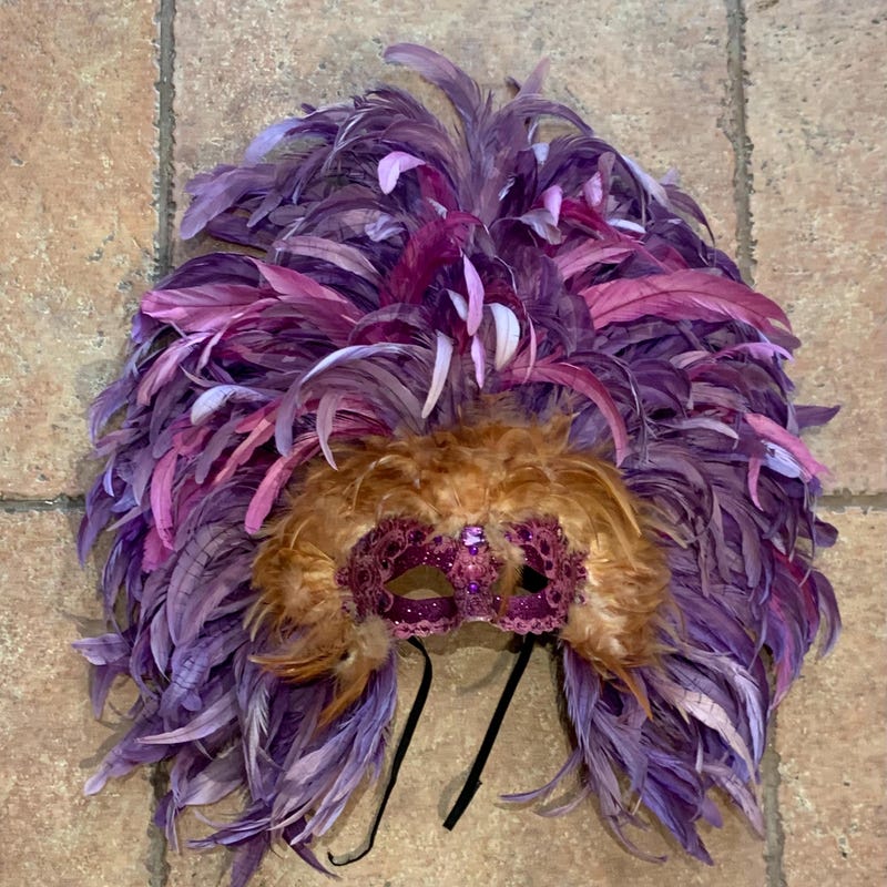 Feather Mask - Etsy