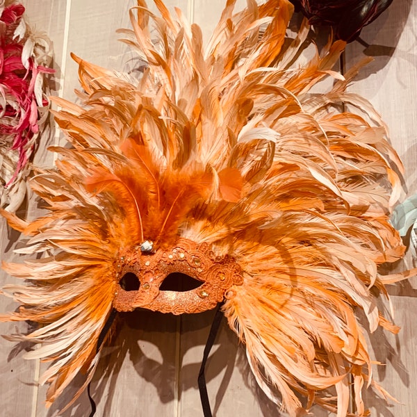 Feather Mask - Etsy