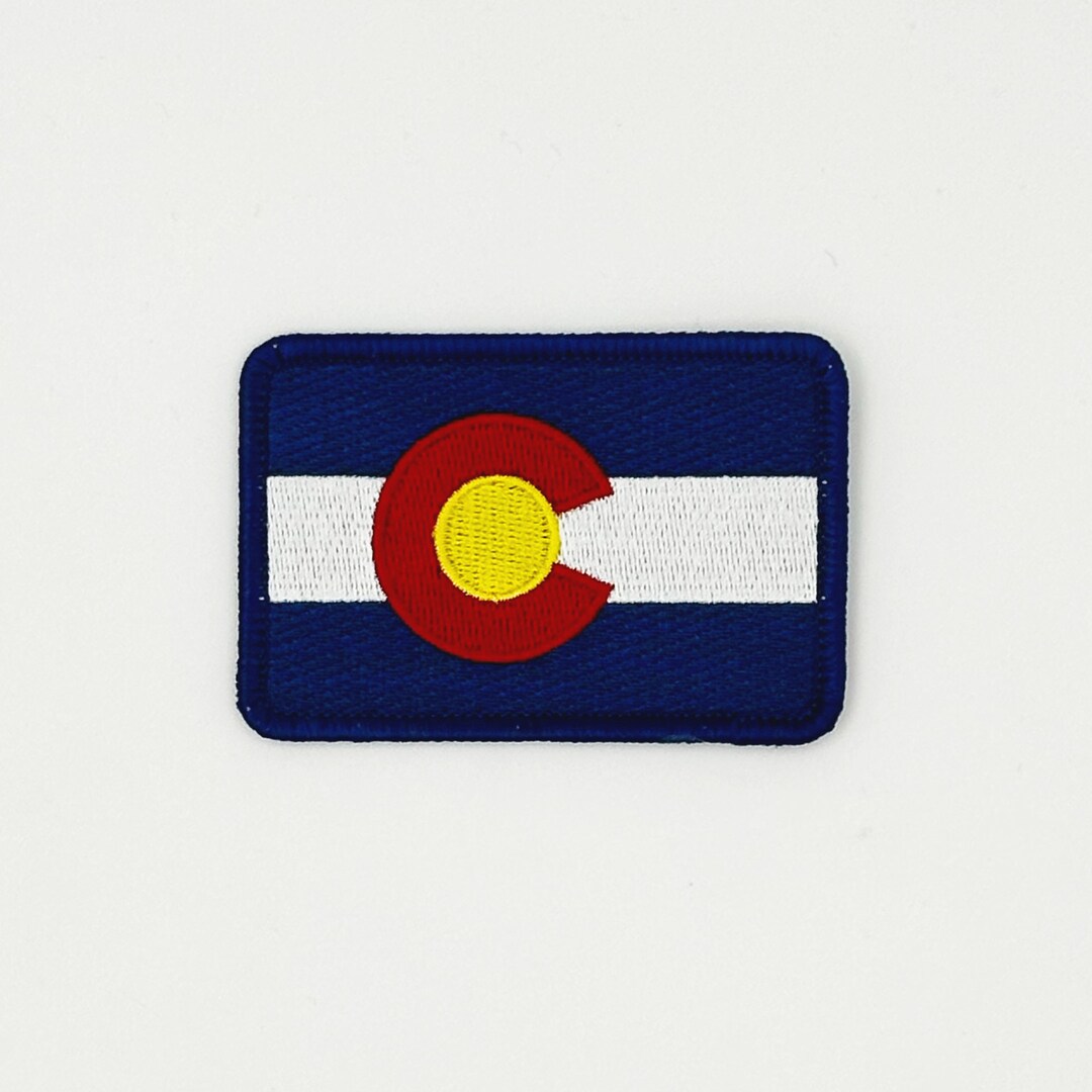 Colorado Flag Embroidered Patch - Etsy
