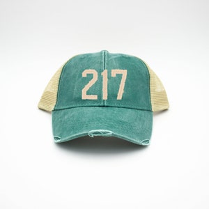 217 Area Code Trucker Hat - Etsy