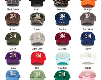 314 Area Code Hat - Etsy