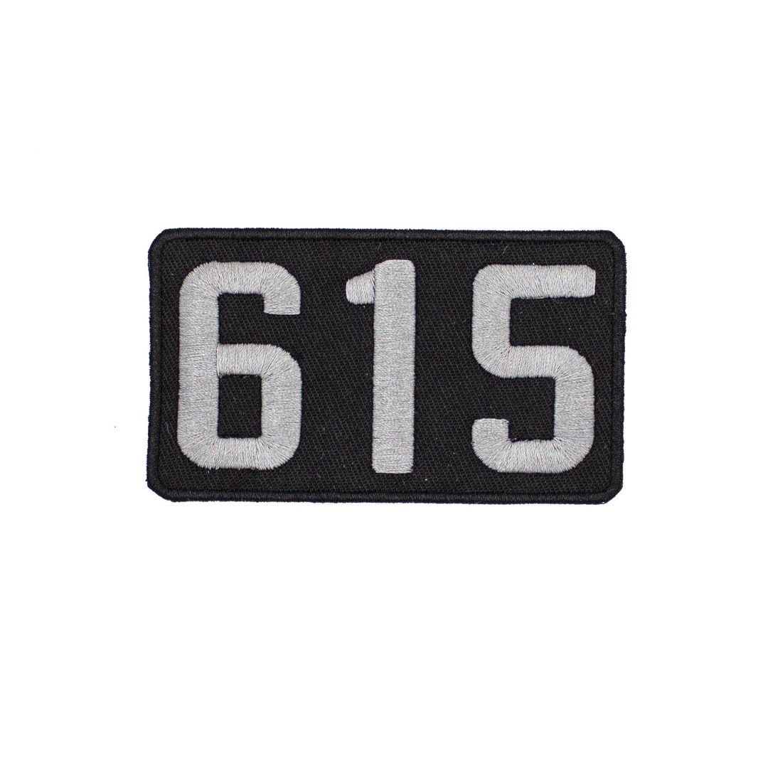 615 Area Code Embroidered Patch - Etsy