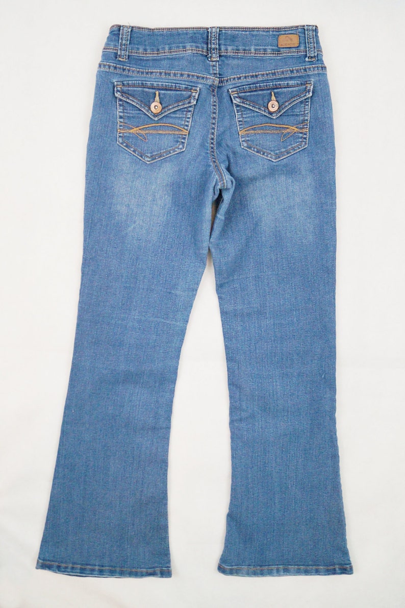 Girls Multi-colored Rhinestone DENIM Jeans Size 12S Flare | Etsy