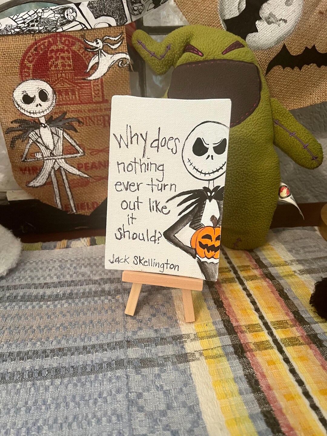 Jack Skellington Sign, Nightmare Before Christmas Sign, Halloween Sign ...