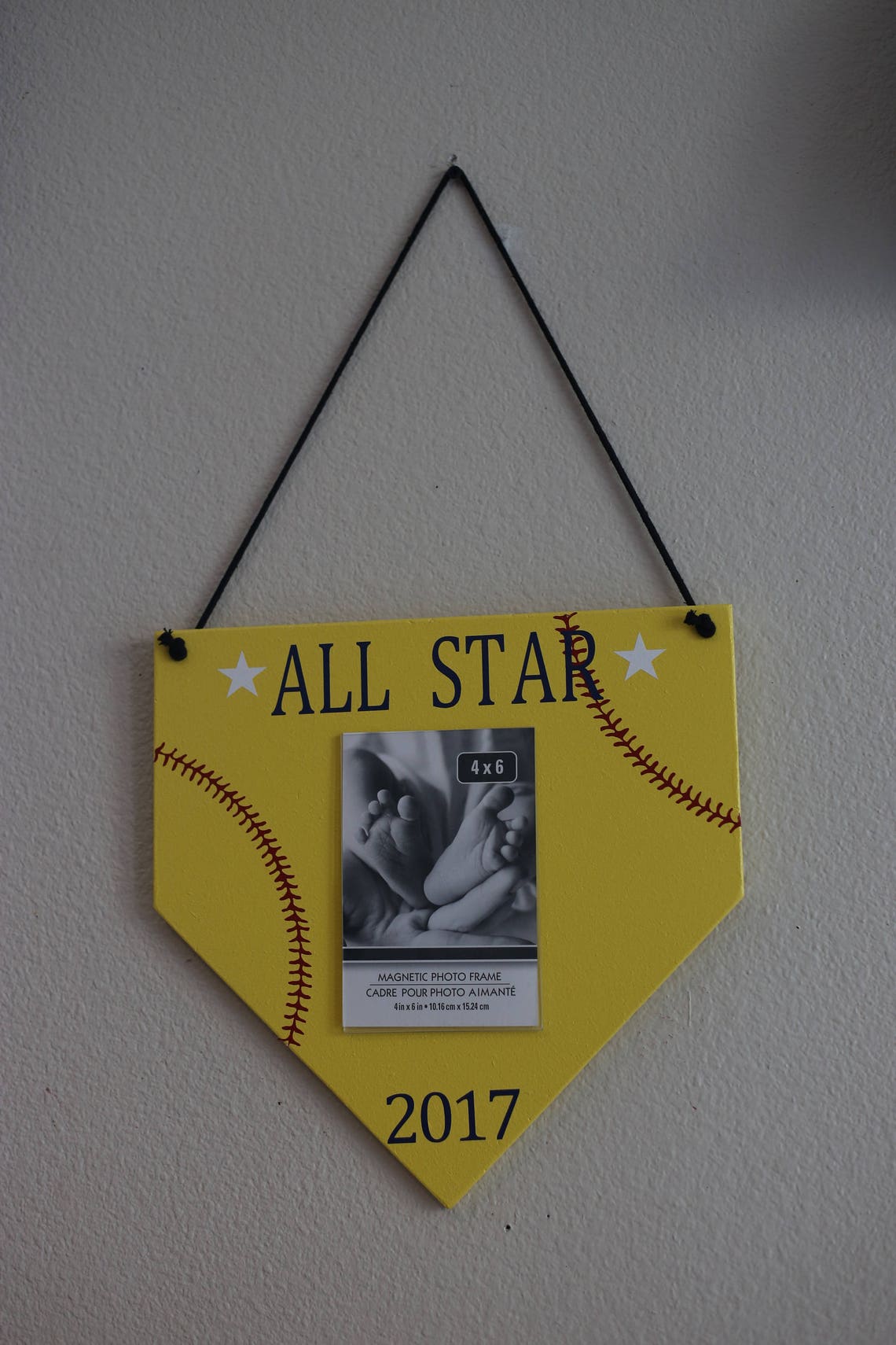 Allstar Home Plate Picture Frame Baseball Homeplate Plaque - Etsy