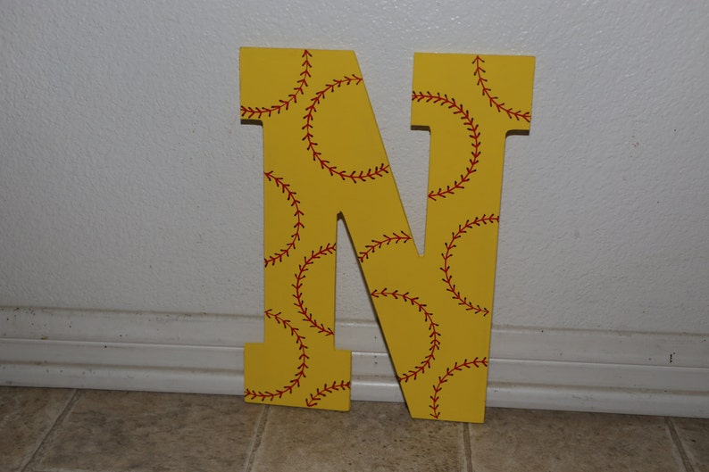 Softball Stitching Alphabet Letter, Softball Alphabet Letter, Alphabet ...