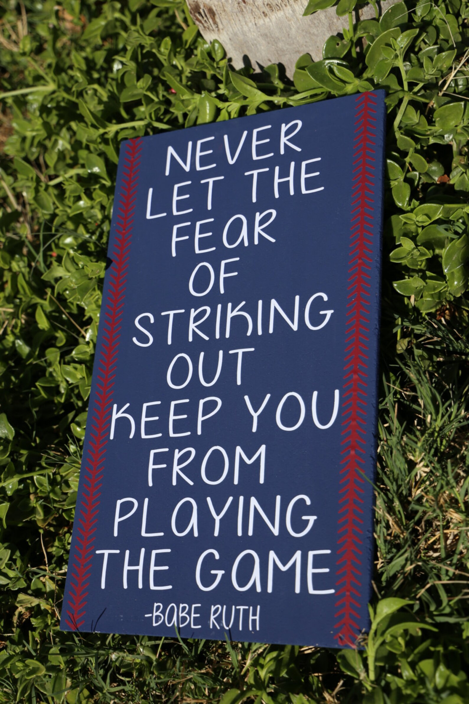 Never Let the Fear of Striking Out Keep You From Playing the | Etsy
