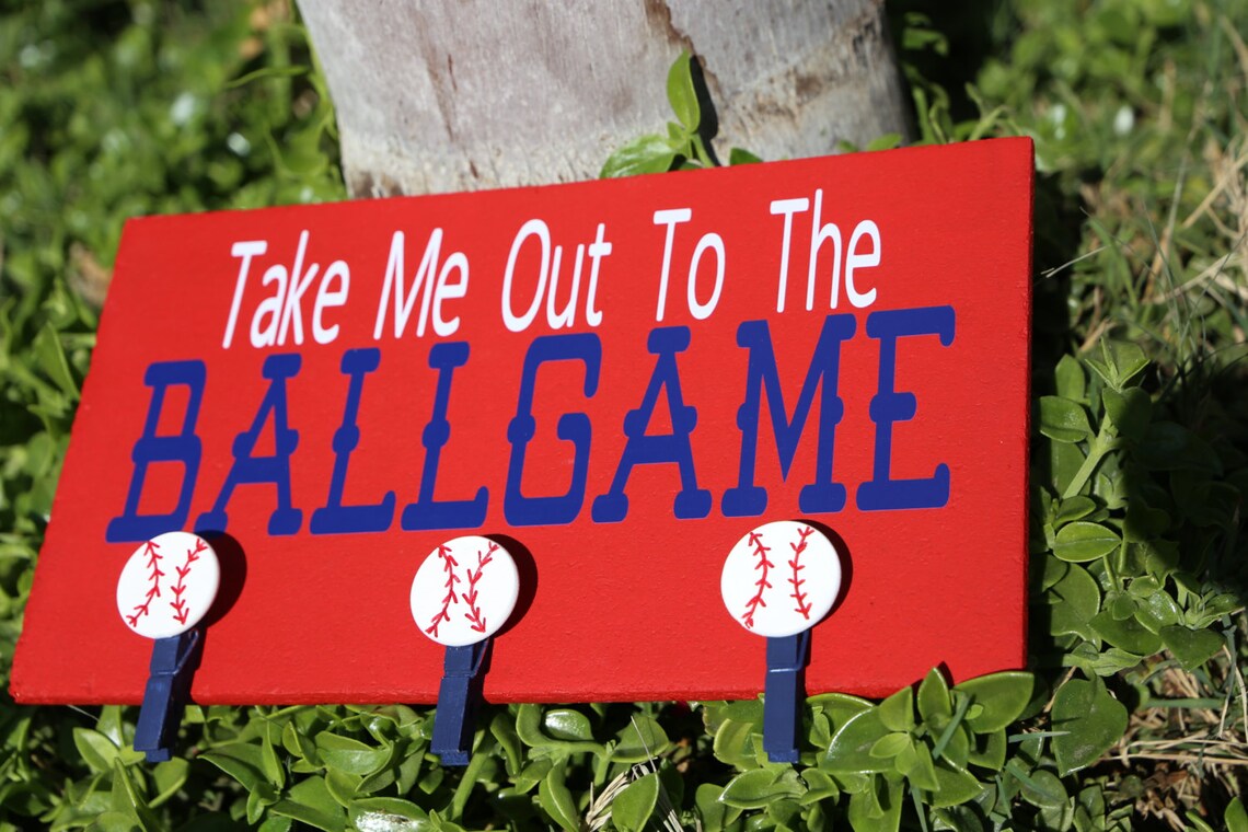 Take Me Out to the Ballgame Baseball Sign Baseball Picture | Etsy