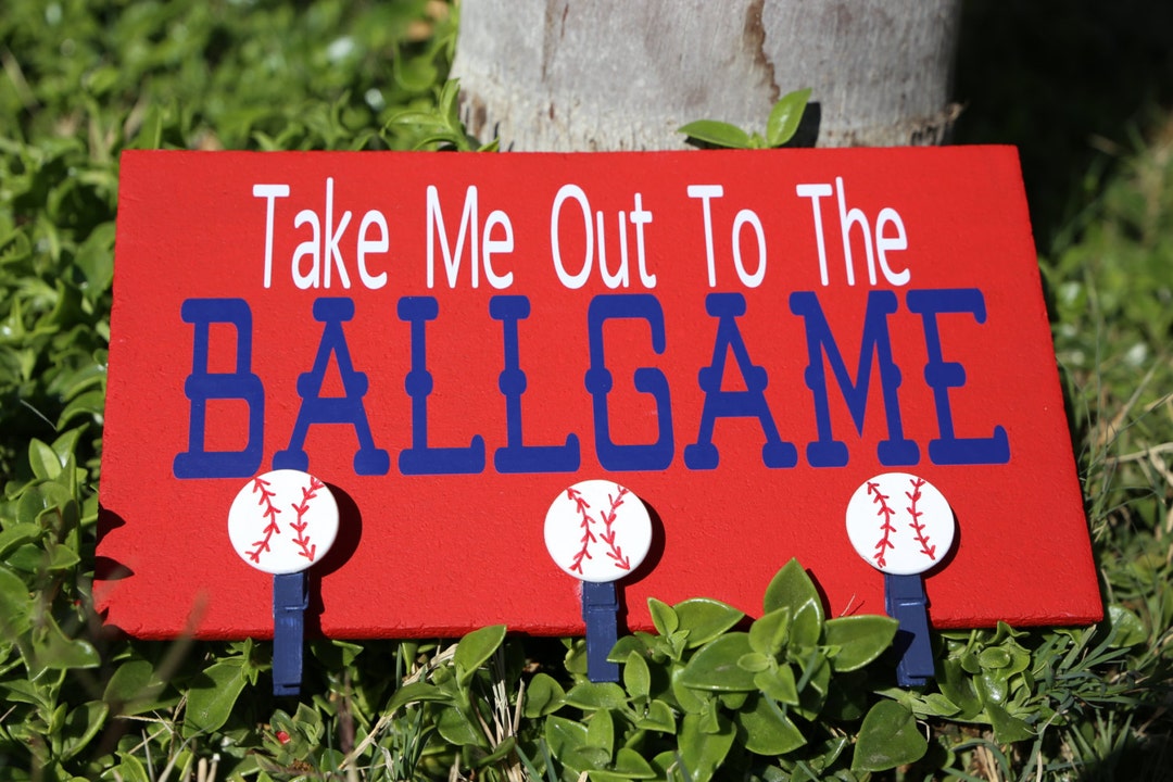 Take Me Out to the Ballgame, Baseball Sign, Baseball Picture Sign ...