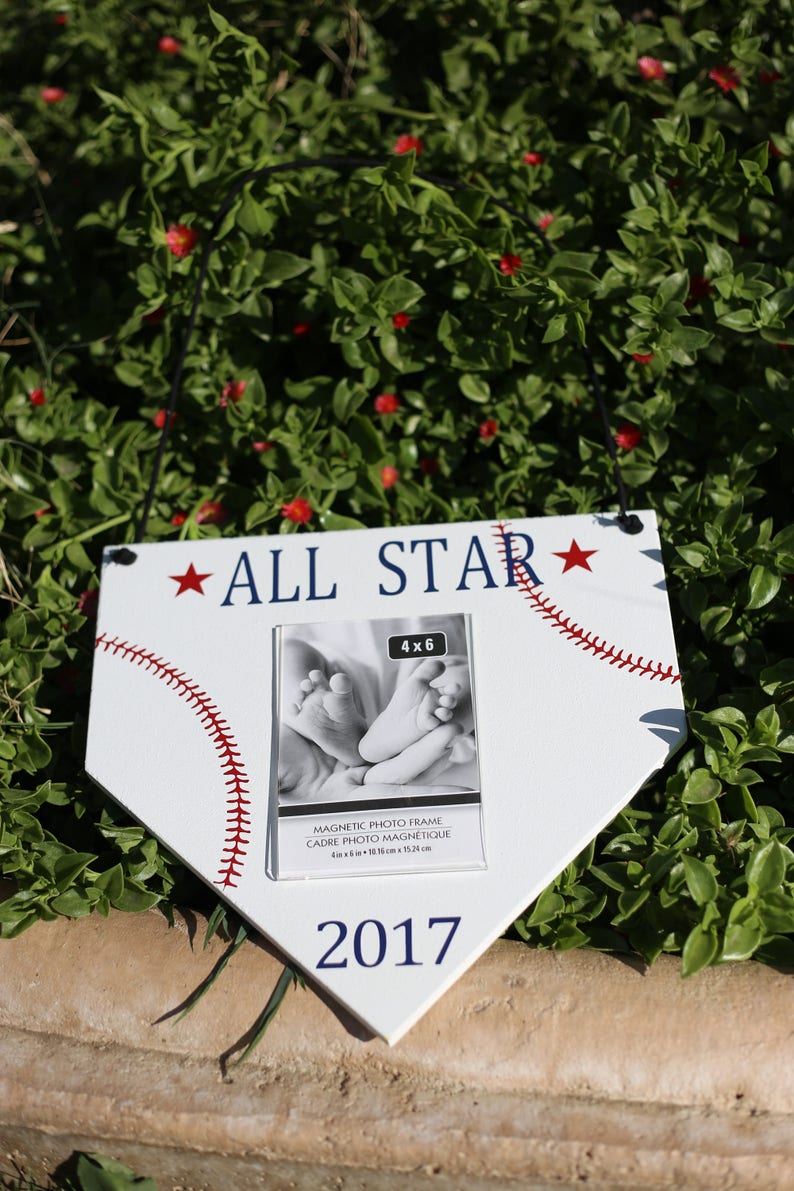 Allstar Home Plate Picture Frame Baseball Homeplate Plaque | Etsy