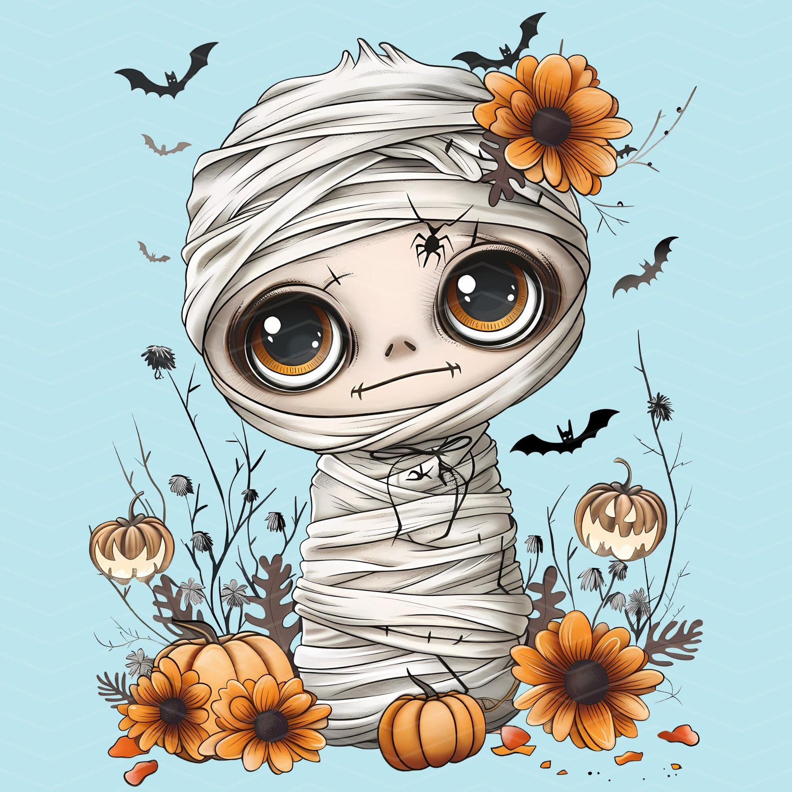 Cute Mummy Png1,spooky Season,kawaii Halloween Png,trending Halloween ...