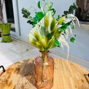 Green Flower Bouquet | Natural Dried Flower Bouquet Dried Flowers for ...