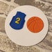Handmade Basketball Fondant Toppers - Etsy