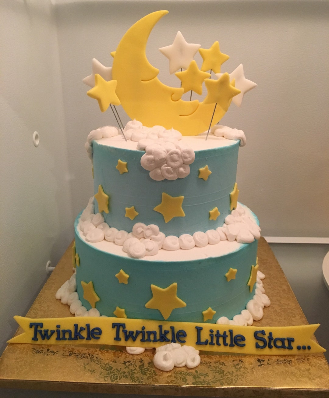 Fondant Moon Cake Topper - Etsy