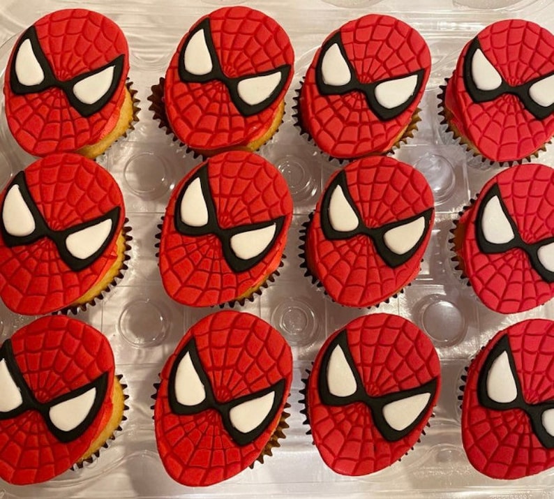 Spider Cupcake Cake Toppers - Etsy