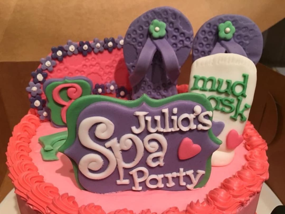 Fondant Spa Party Cake Decorations - Etsy