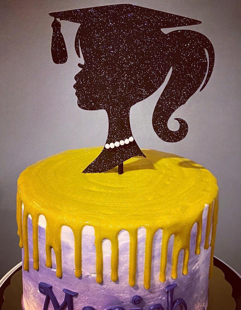 Graduation Girl Silhouette Cake Topper - Etsy