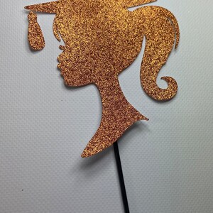 Graduation Girl Silhouette Cake Topper - Etsy