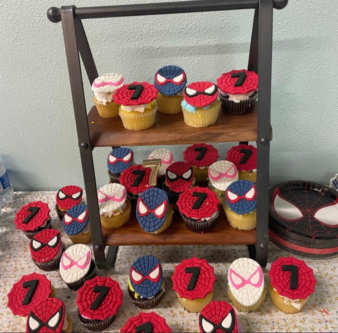 Spider Cupcake Cake Toppers - Etsy