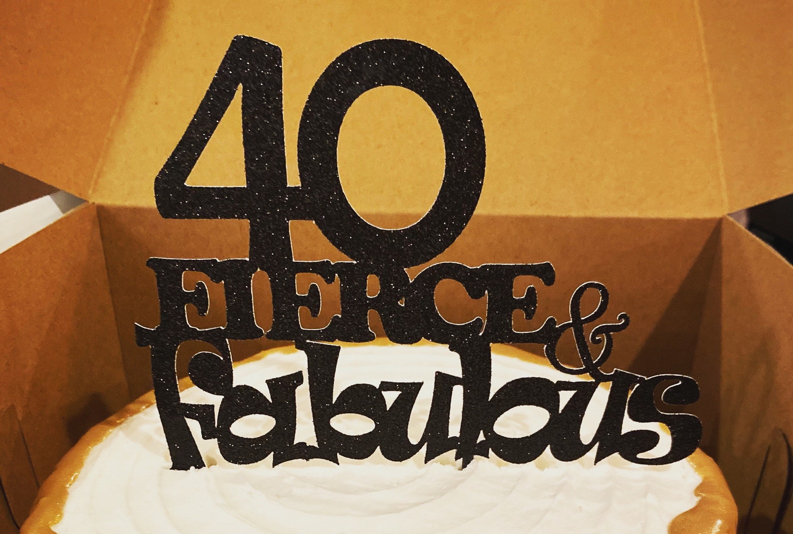 40 Fierce & Fabulous Birthday Cake Topper - Etsy
