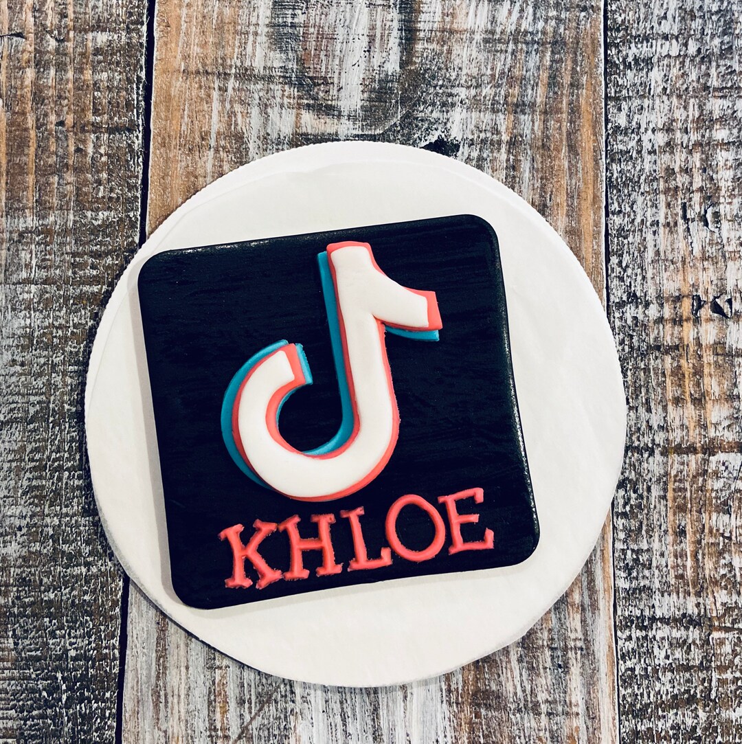 Fondant Social Media Cake Topper - Personalized - Etsy
