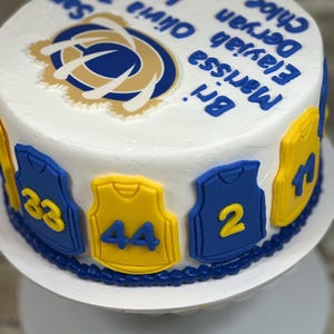 Handmade Basketball Fondant Toppers - Etsy