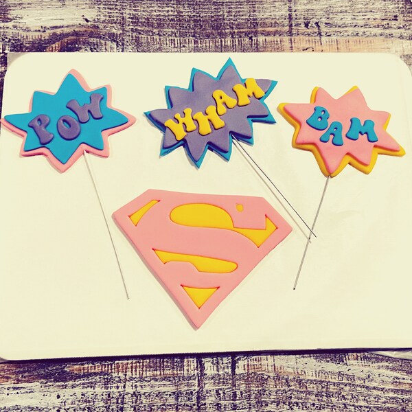 Superhero Girl Cake Topper - Etsy