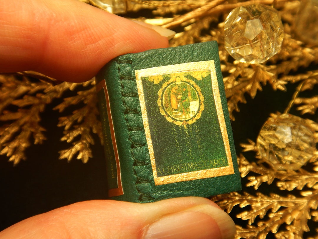A Christmas Carol: a Leather Miniature Book by Dickens in 12th Scale ...