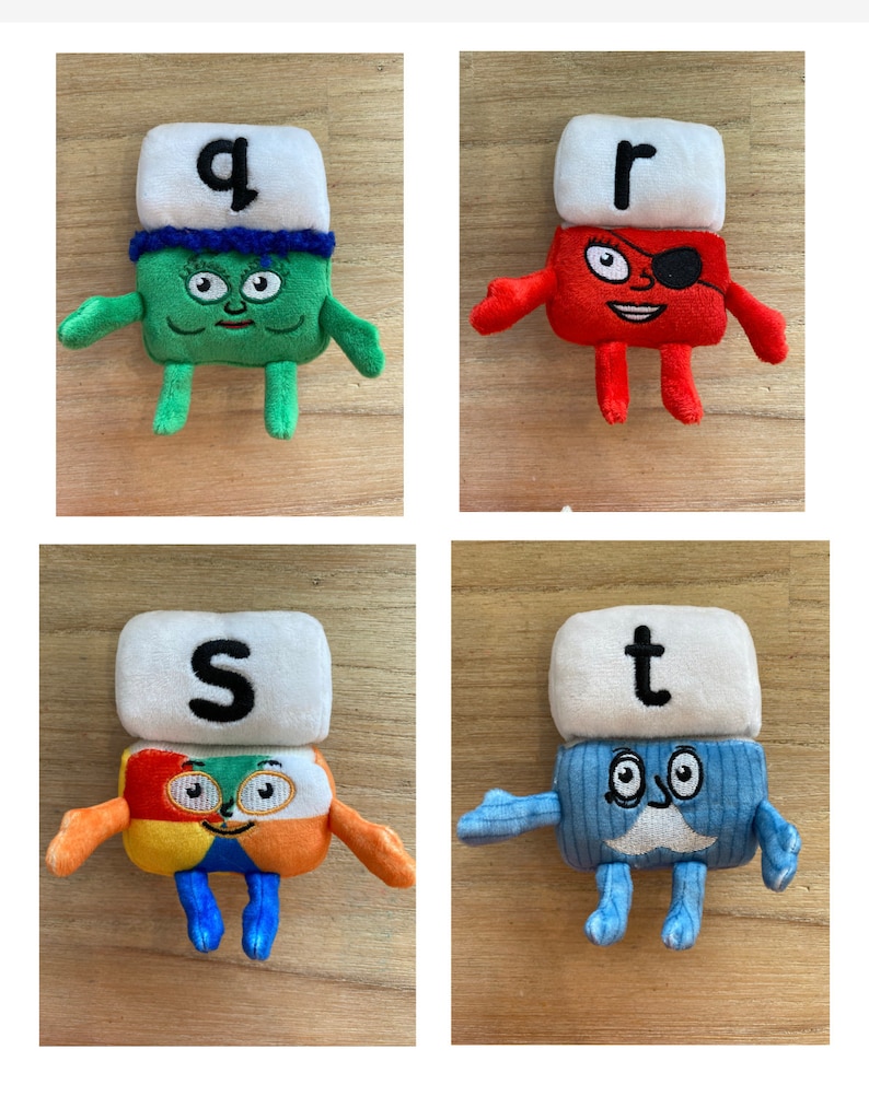 Alphablocks Plush Toy, Mini Fred single Plush - Etsy
