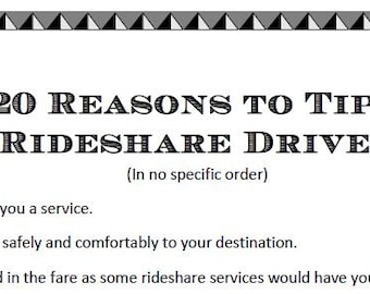 Rideshare Sign - Etsy