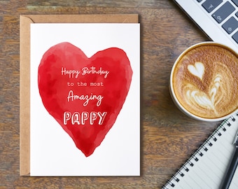 Happy Birthday Pappy Card - Etsy