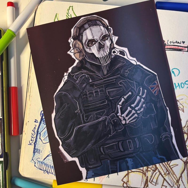 Ghost Cod Fanart - Etsy