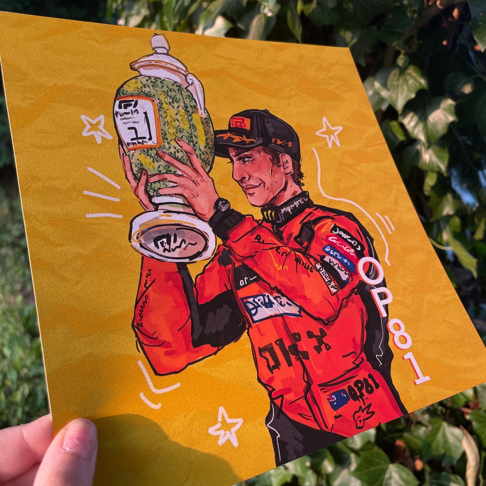 Oscar Piastri INSPIRED Art Print! Premium Art Print, Formula 1 ...