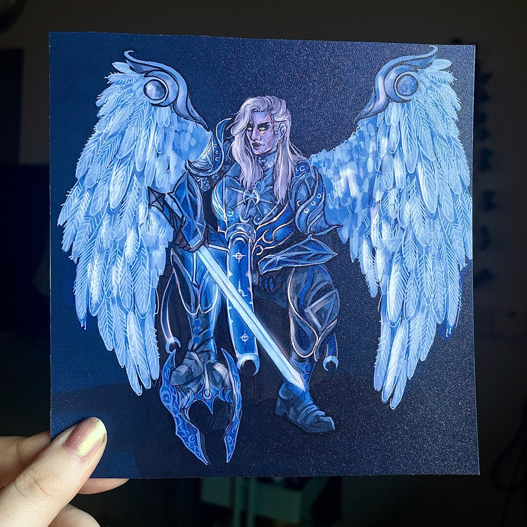 Paladin of Selune Art Print // Baldurs Gate 3 Dame Aylin, Isobel Thorm ...