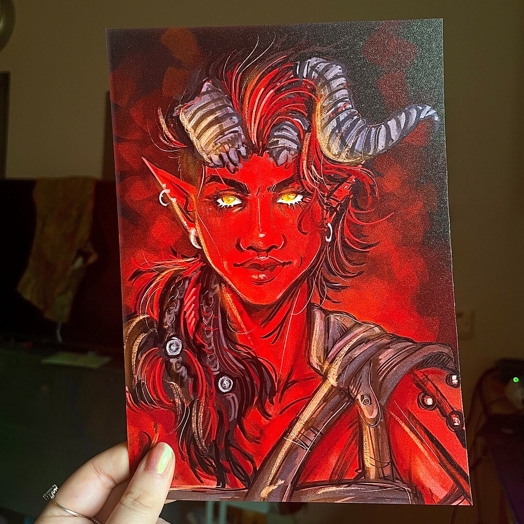 Karlach Cliffgate Art Print // Baldurs Gate 3, Dungeons and Dragons - Etsy