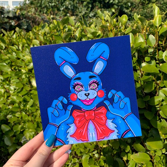 Toy Bonnie Art Print // Fnaf Fnaf 2 Bon Bon Horror Indie | Etsy Canada